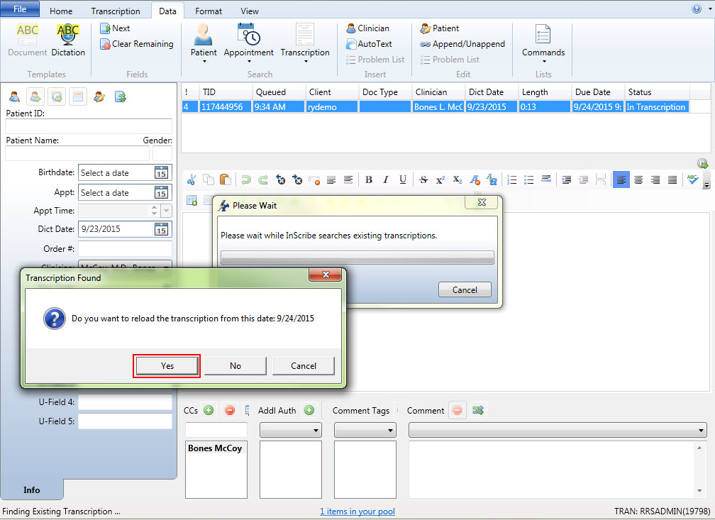 InScribe 6 How To Restore Lost Transcription