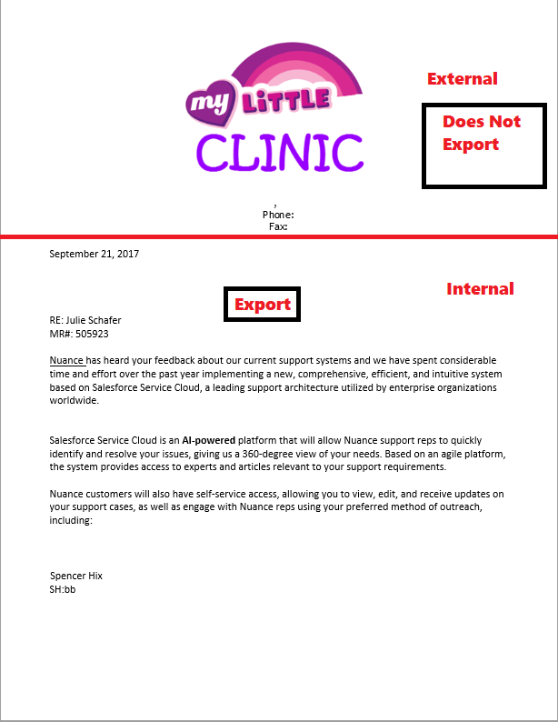 Letterhead Formats Internal vs External