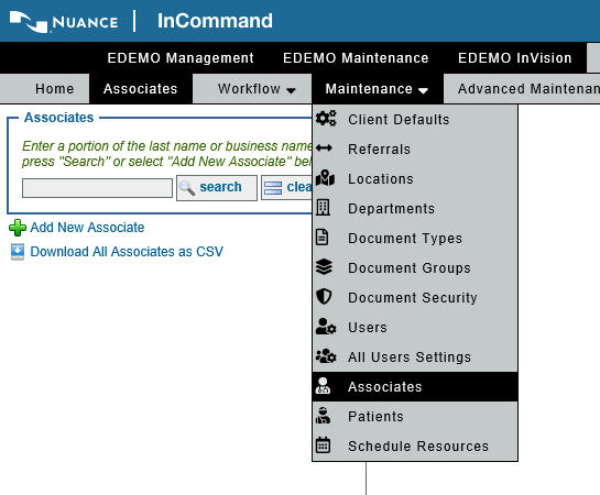 How to Edit an Associate Record
